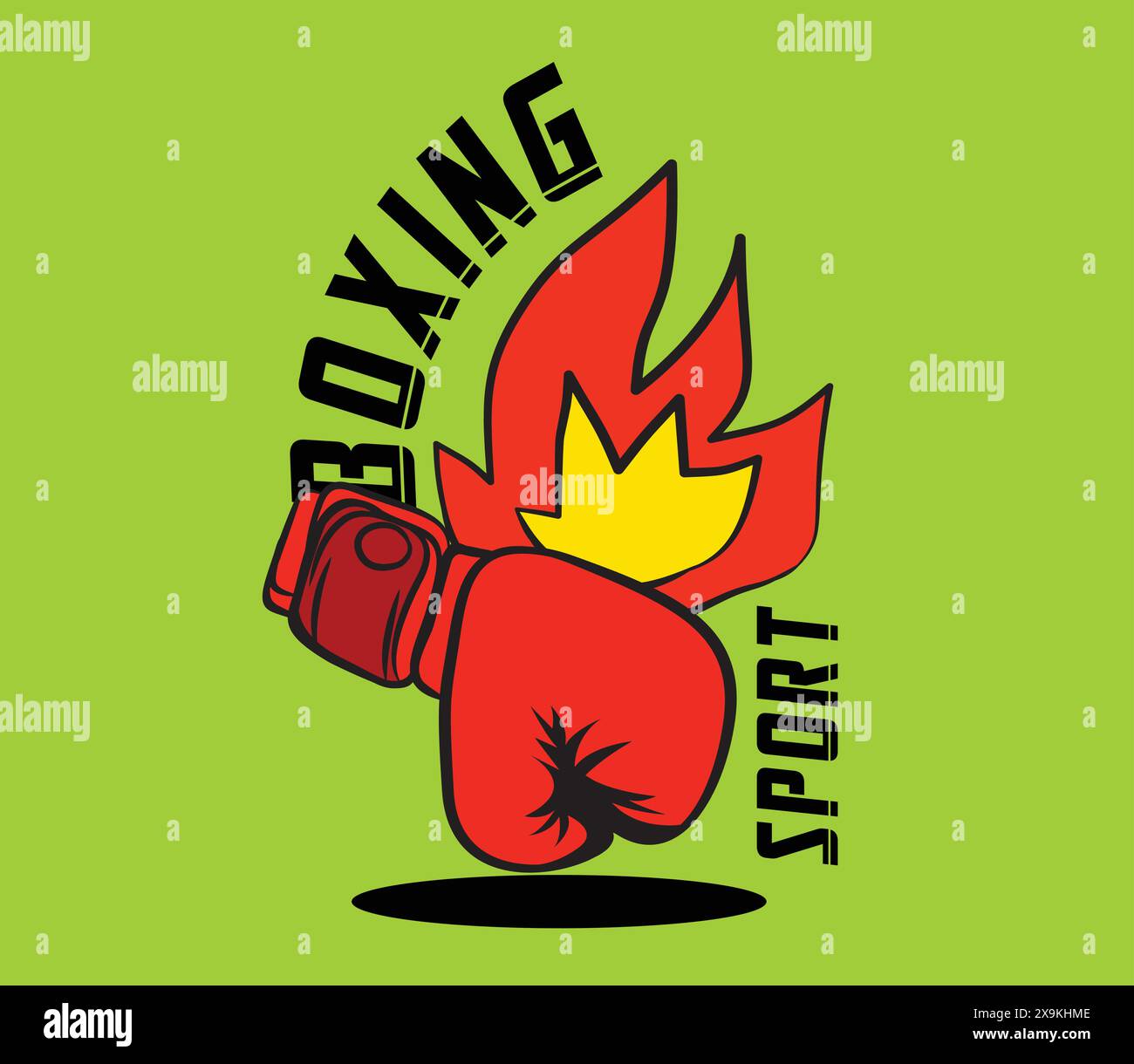 Boxing Glove Logo Fighting Gym, Sport & Fitness Stock Vector Image ...