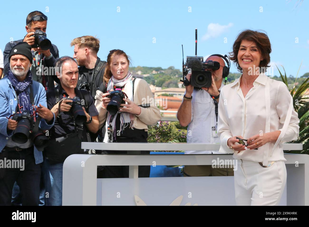 Cannes, France. 17th May, 2024. Irène Jacob at the Meeting With Pol Pot (Rendez-Vous Avec Pol ...