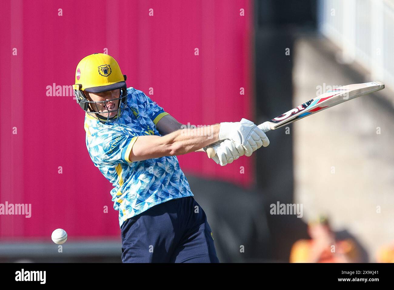 Birmingham, UK. 01st June, 2024. Chris Benjamin in action with the bat ...