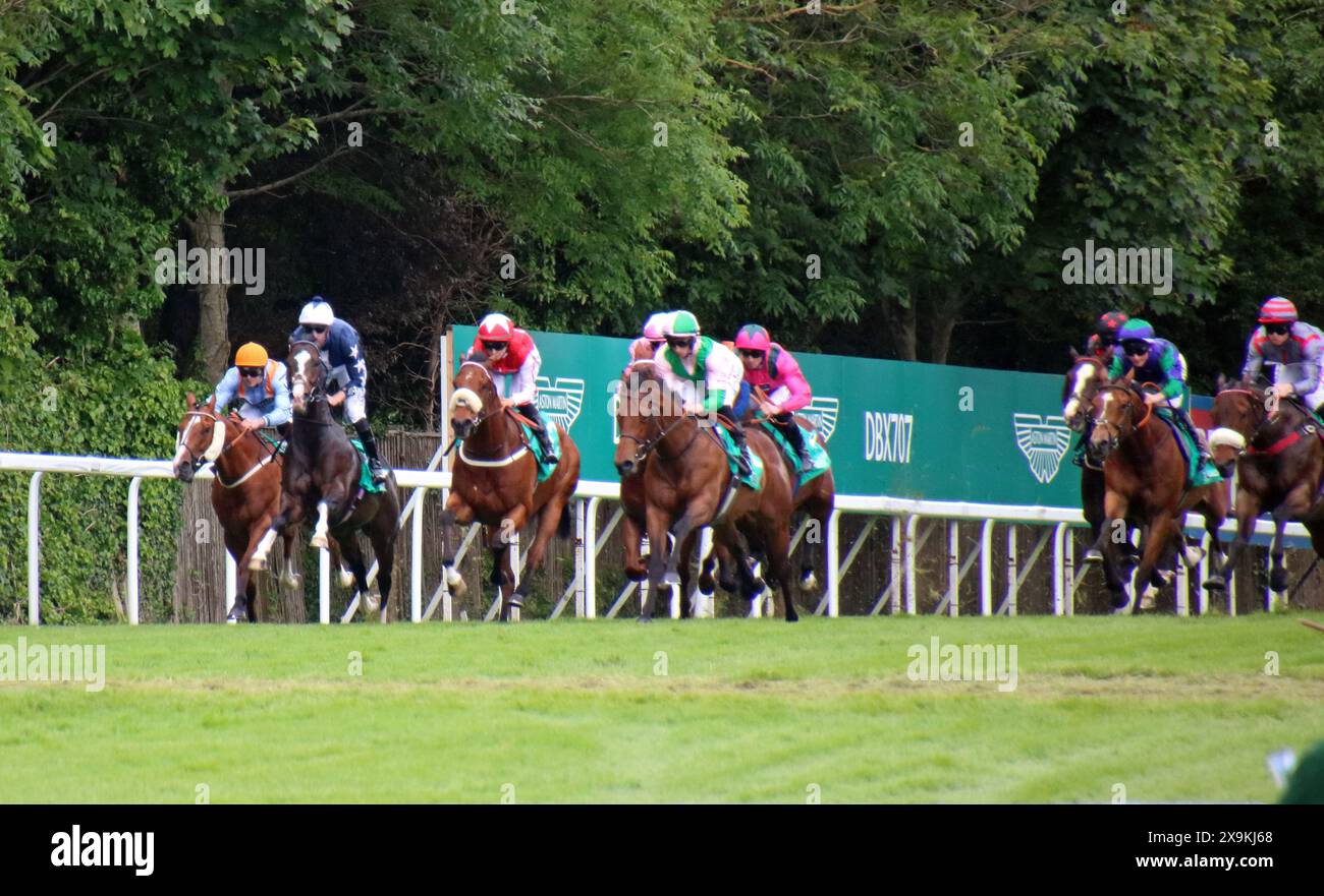 Epsom Downs Surrey, UK. 1st June, 2024. The runners and riders come out ...