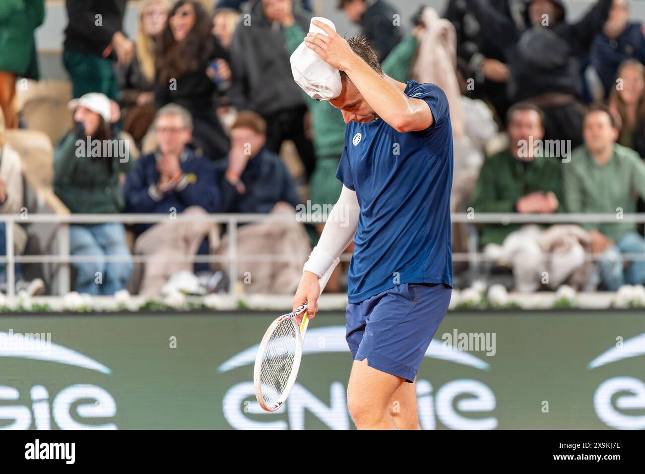PARIS, FRANCE - JUNE 1: Tallon Griekspoor of the Netherlands looks dejected during Day 7 of the ...