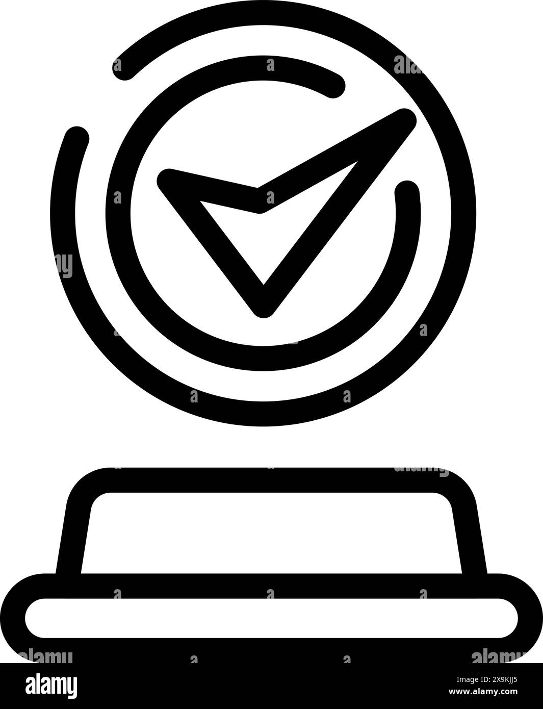 Minimalist black and white speedometer icon vector illustration with ...