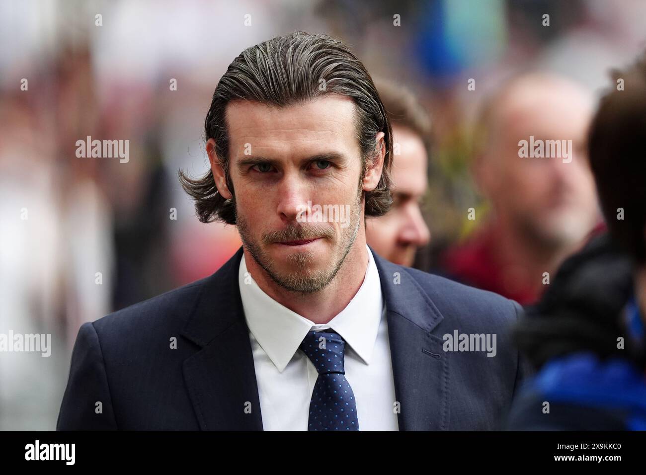 Former Real Madrid player Gareth Bale ahead of the UEFA Champions ...