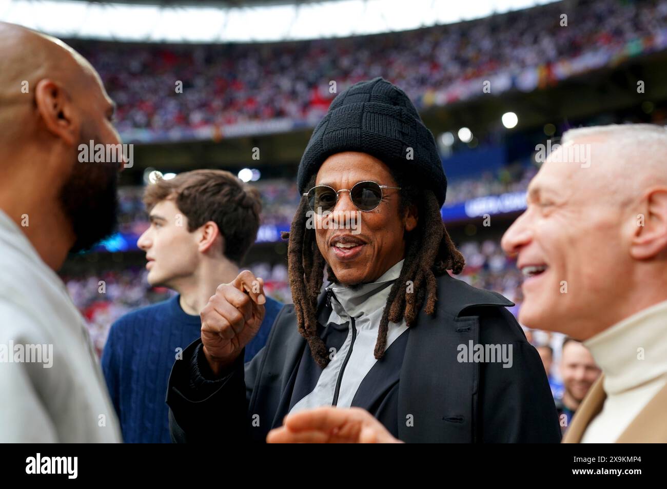 Jay-Z attends the UEFA Champions League final at Wembley Stadium in ...