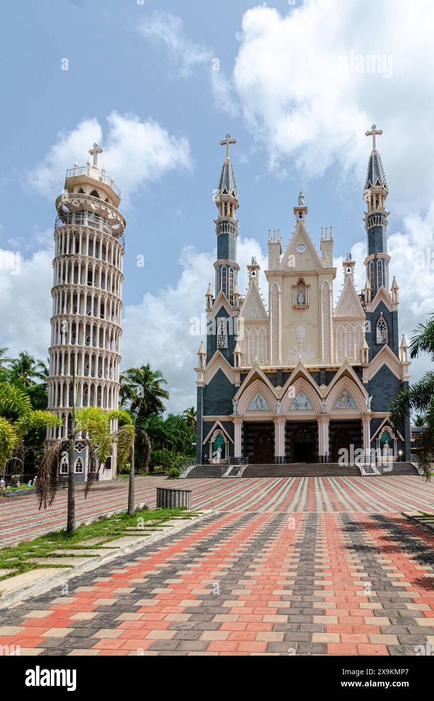 Our Lady of Fatima Church at Perampalli, Udupi, India Stock Photo - Alamy