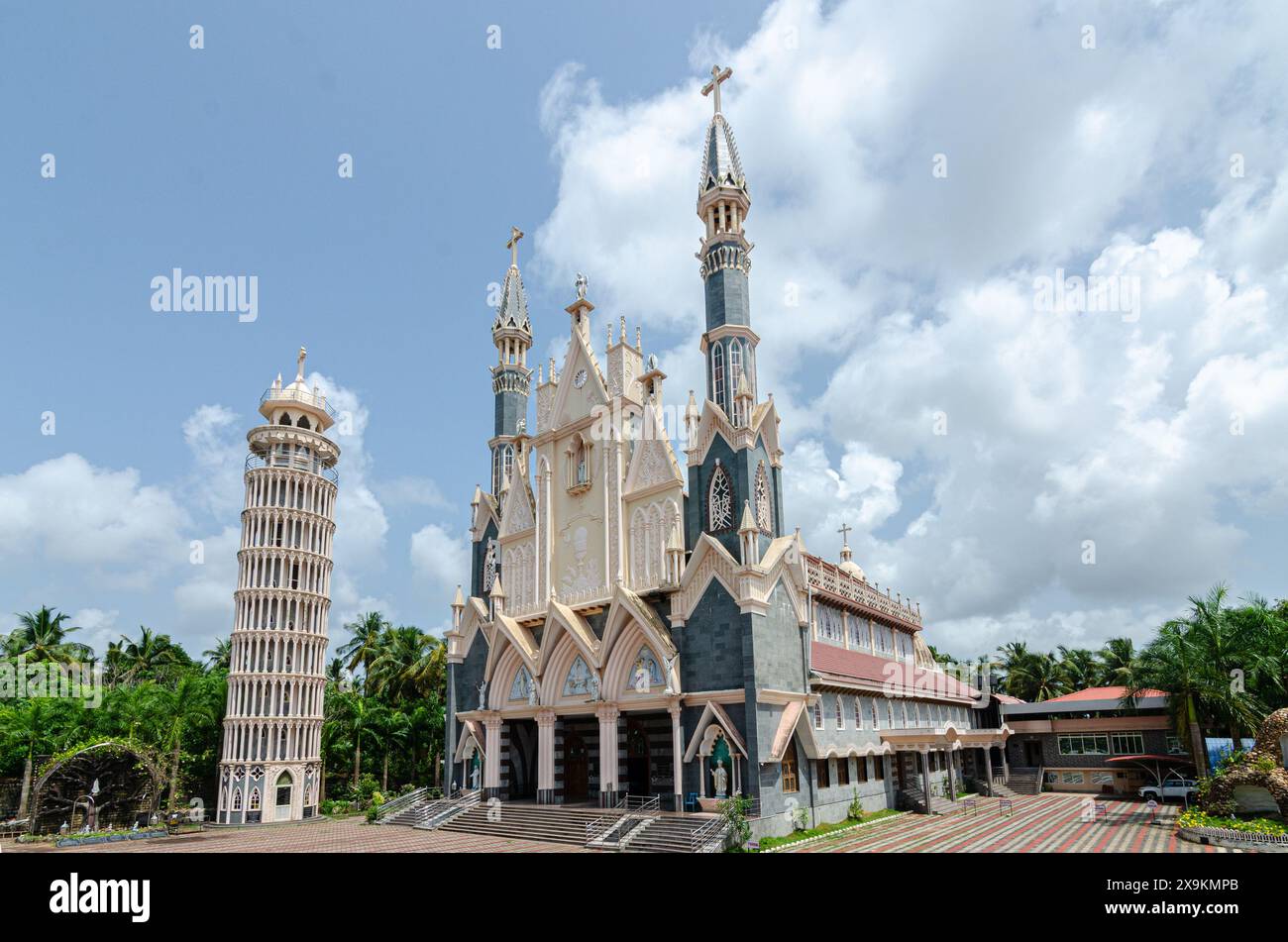 Our Lady of Fatima Church at Perampalli, Udupi, India Stock Photo - Alamy