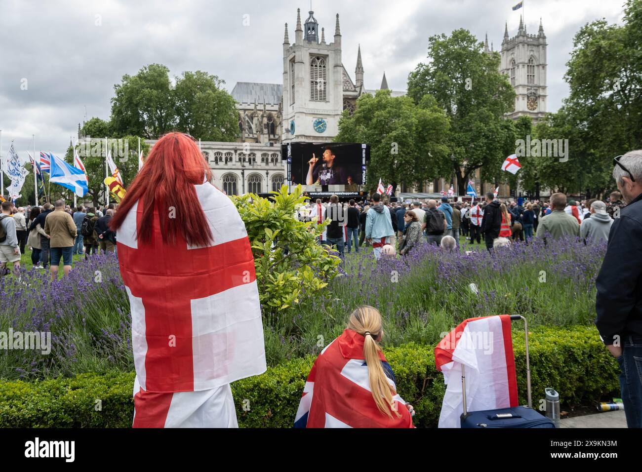 Westminster, London, England. 1 June, 2024. Supporters at the March for ...