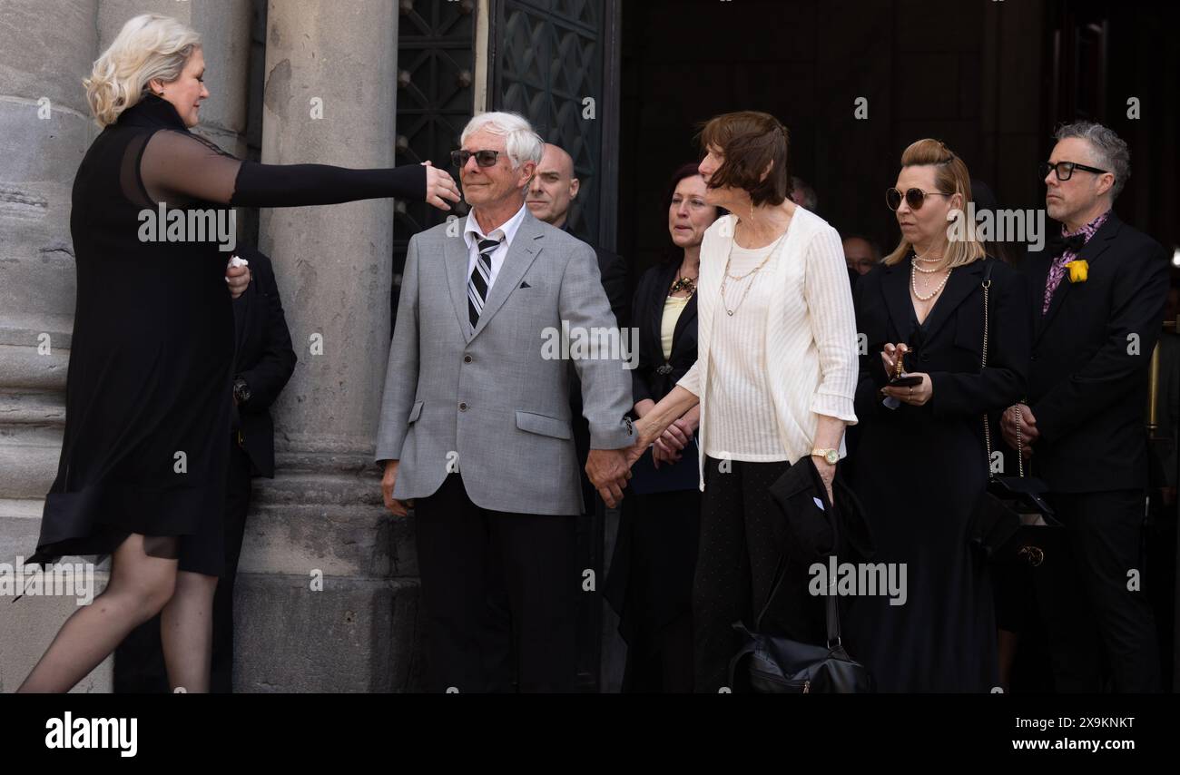 Montreal, Canada. 01st June, 2024. Julie-Anne Saumur, left hugs family ...
