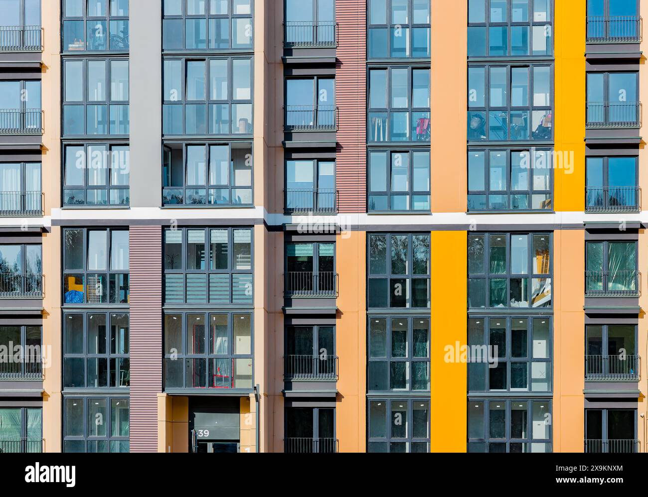 Modern apartment building. Residential condo house architecture ...