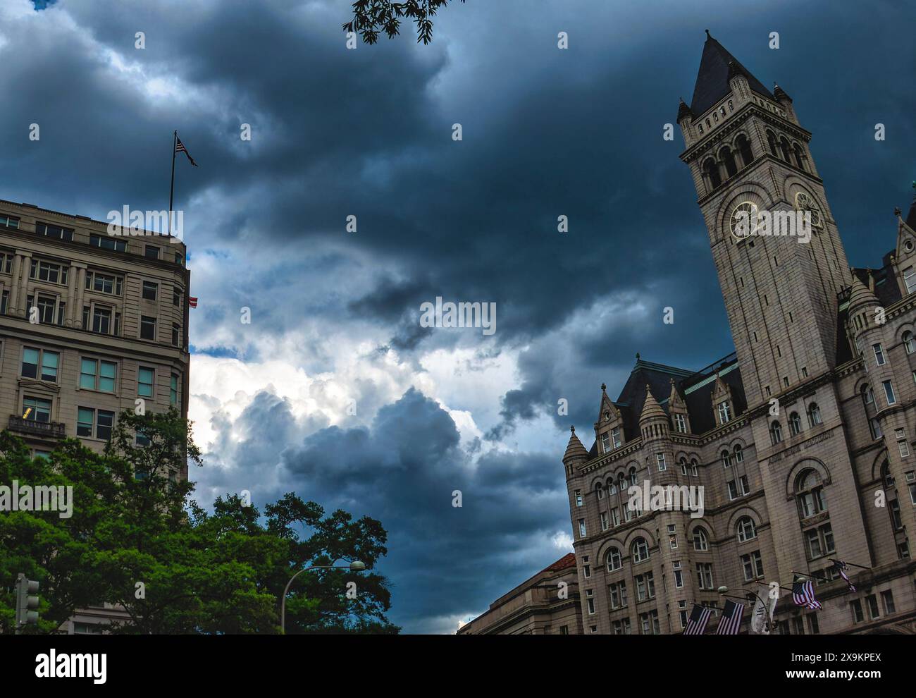 The historic Old Post Office tower in Washington DC Stock Photo - Alamy