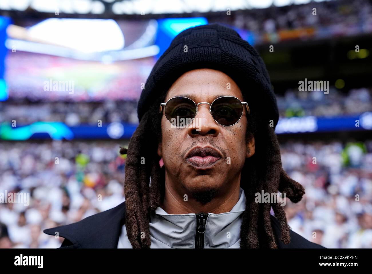 Jay-Z ahead of the UEFA Champions League final at Wembley Stadium in ...