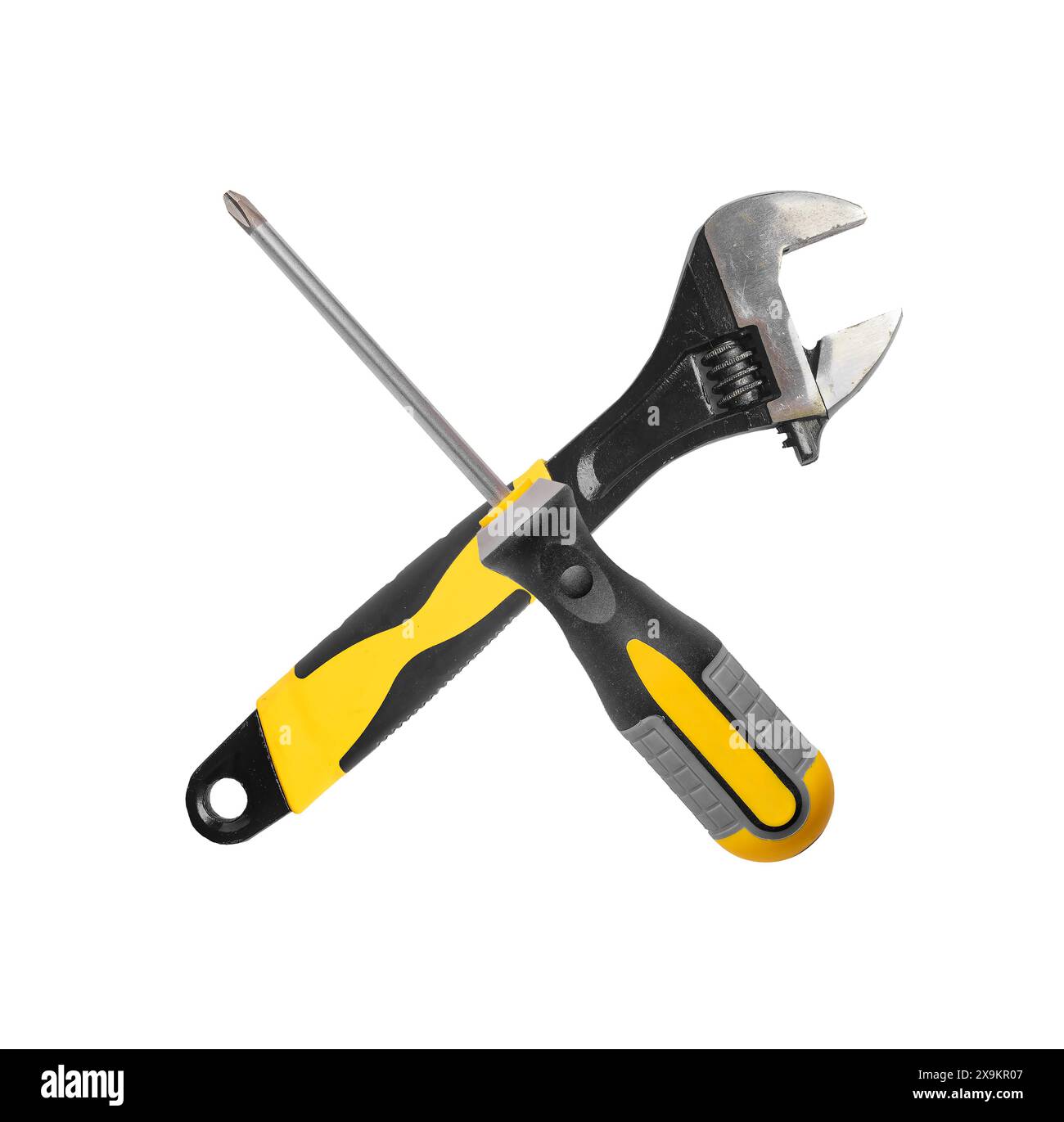 Repair tools set. Wrench, screwdriver, spanner, maintenance kit for ...