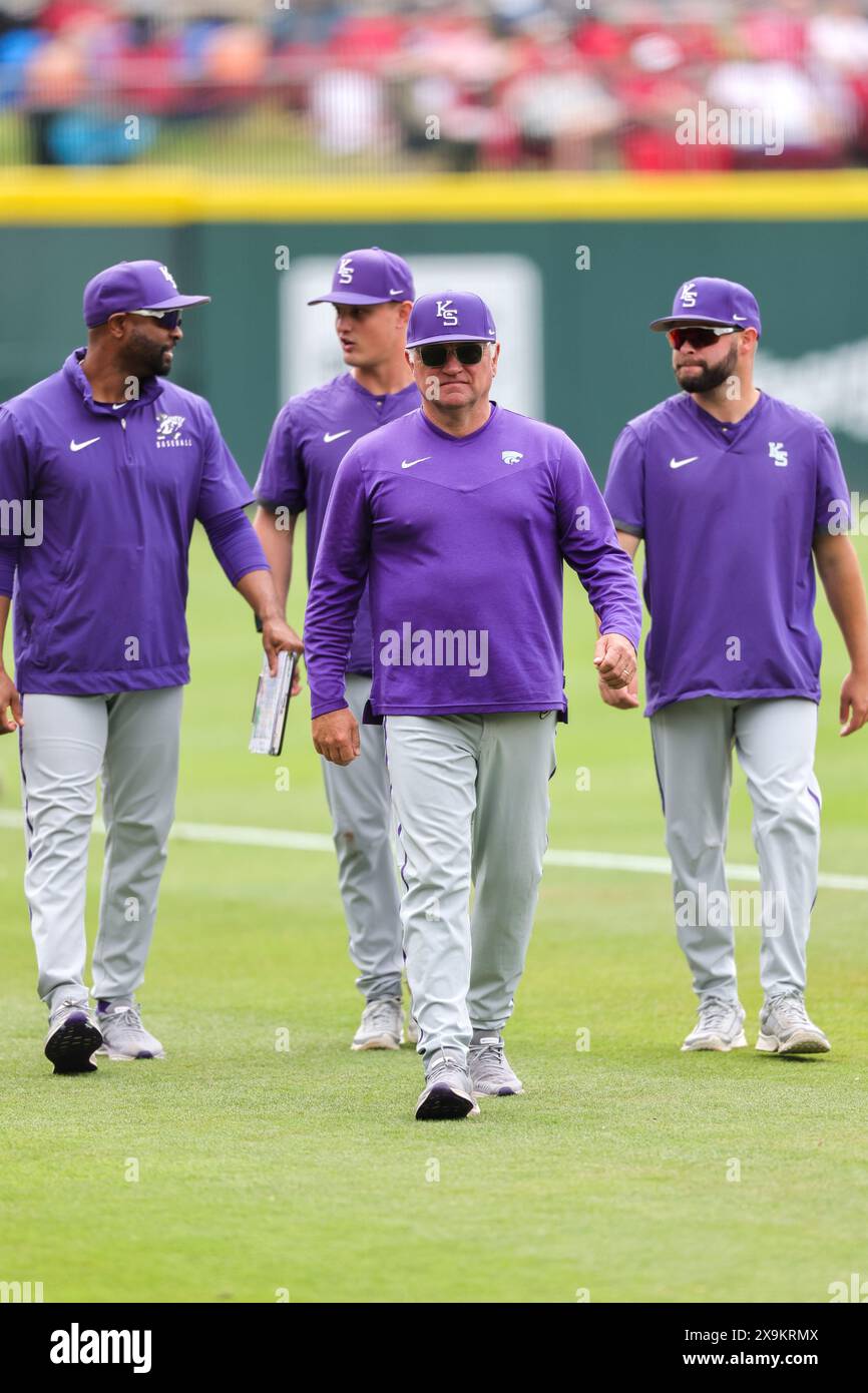June 1, 2024: Kansas State Head Coach Pete Hughes leads his assistants ...