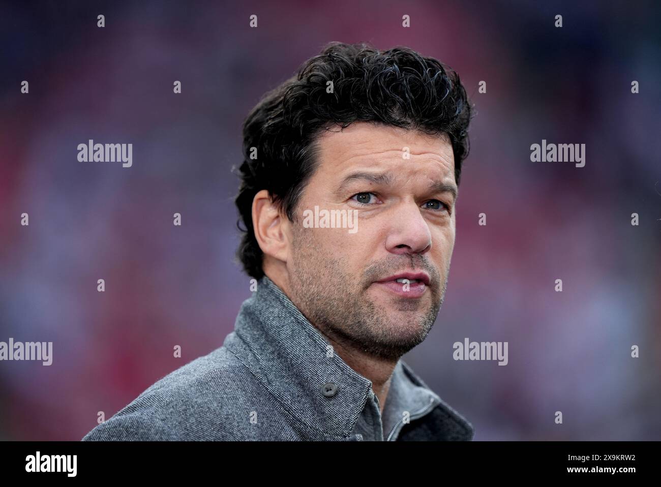 Former footballer Michael Ballack ahead of the UEFA Champions League ...