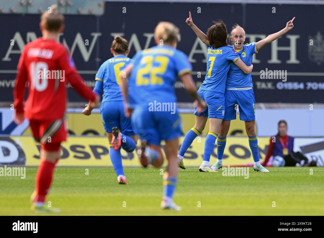 Wales women euro 2025 goal hi-res stock photography and images - Alamy