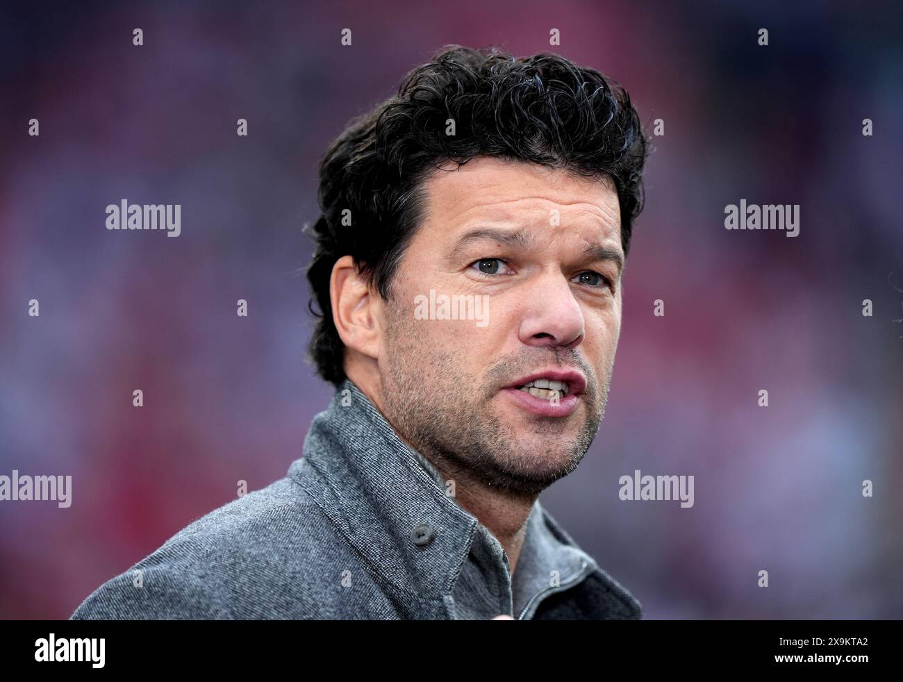 Former footballer Michael Ballack ahead of the UEFA Champions League ...