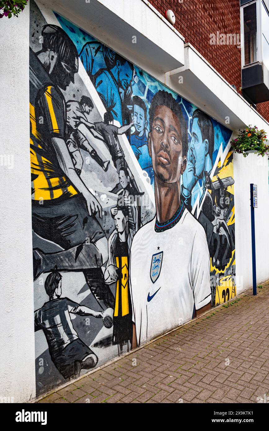 1st June 2024; Stournridge, Dudley, West Midlands, England: Mural of ...