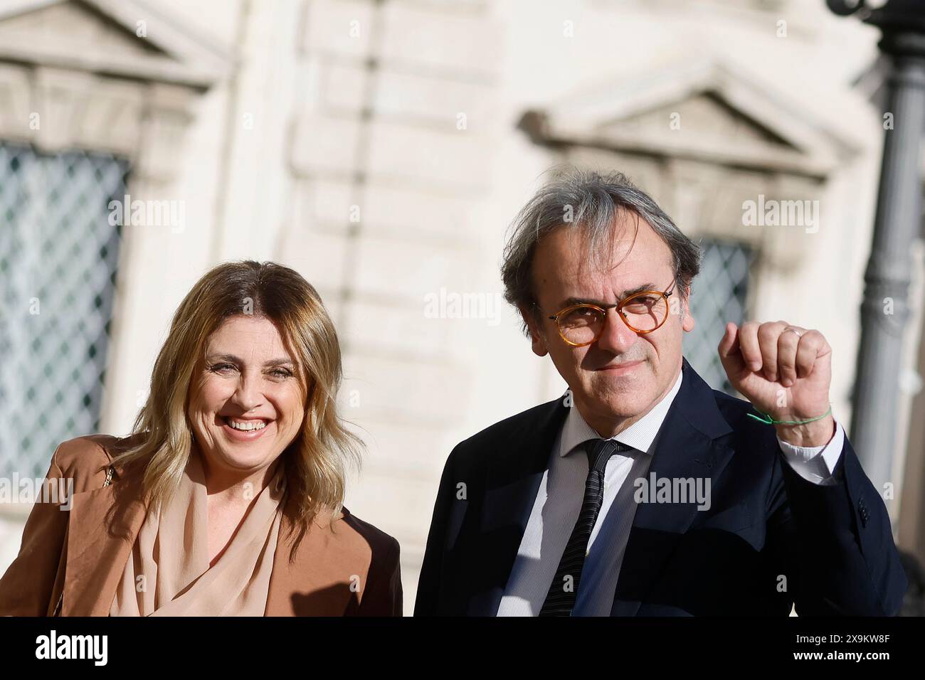 Angelo Bonelli con la moglie al ricevimento del Quirinale per la Festa ...