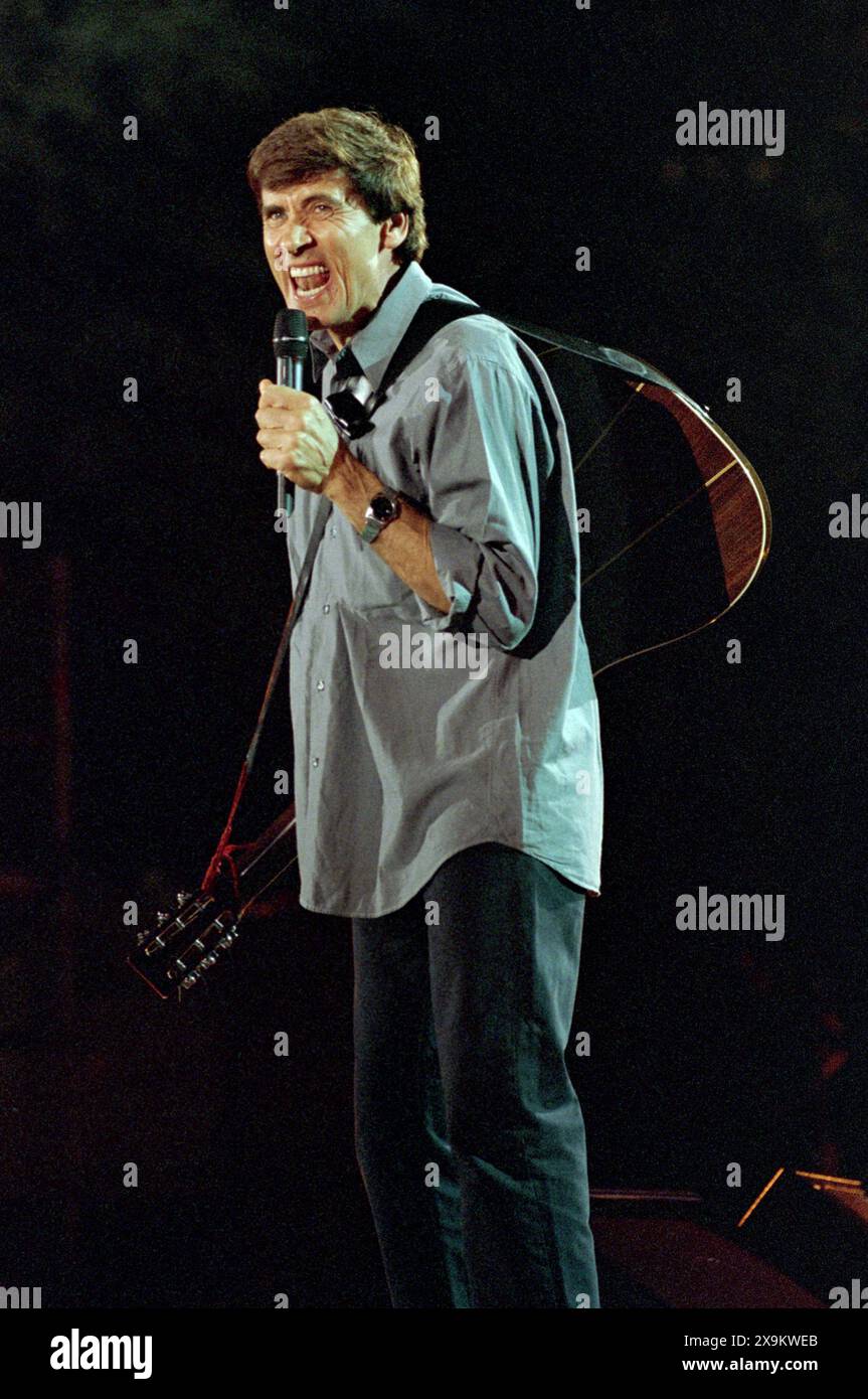 Padova Italy 29/05/1999: Gianni Morandi,famous Italian singer, during ...