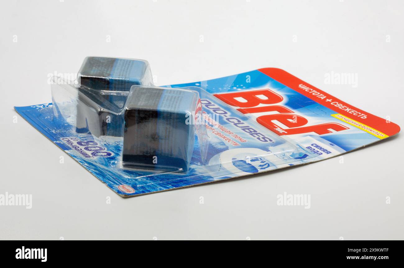 Kyiv, Ukraine - September11, 2022: Studio shoot of Henkel Bref Duo ...