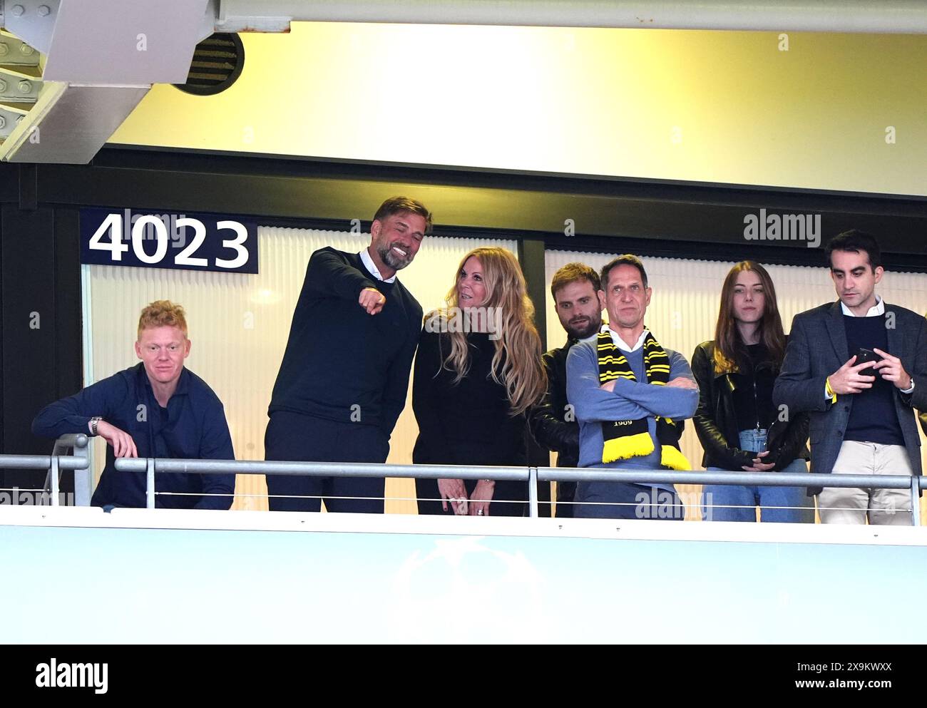 Former liverpool manager jurgen klopp (second left) and wife ulla ...