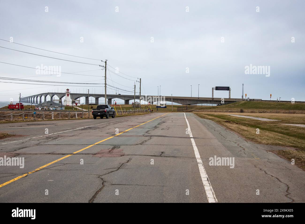 Confederation Bridge from Borden-Carleton, Prince Edward Island, Canada ...