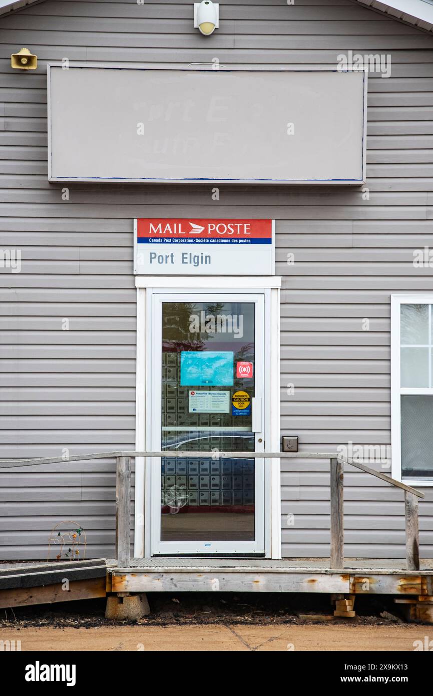 Post office sign in Port Elgin, New Brunswick, Canada Stock Photo - Alamy