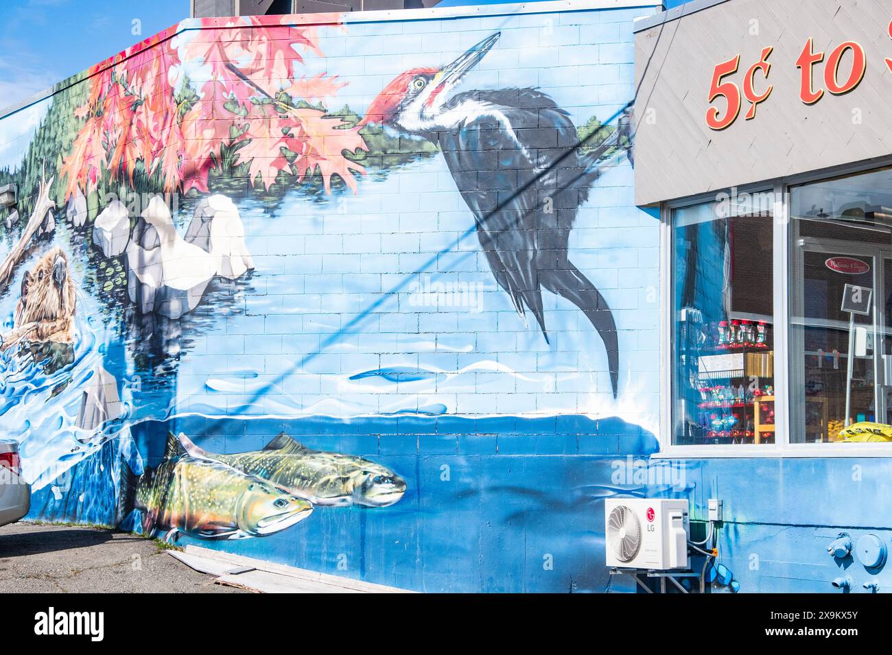 Antigonish Landing Mural in downtown Antigonish, Nova Scotia, Canada ...