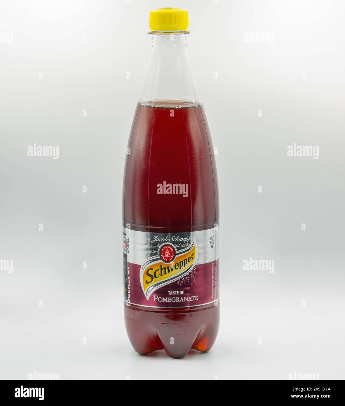 Kyiv, Ukraine - July 20, 2023: Schweppes Pomegranate sweet soft drink ...
