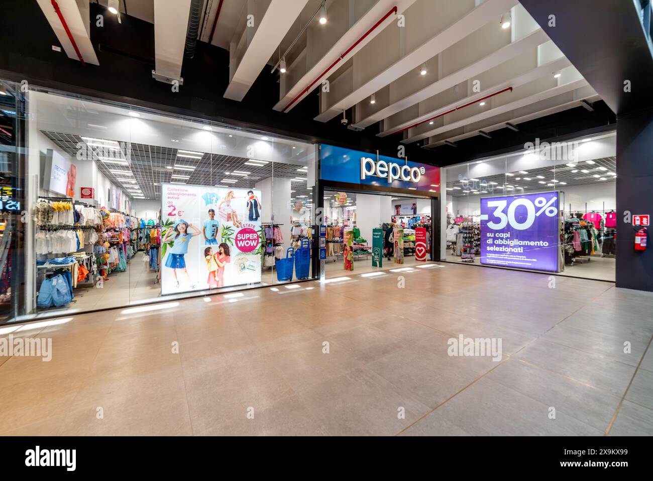 Turin, Italy - May 10, 2024: Pepco store in the Lingotto shopping mall ...