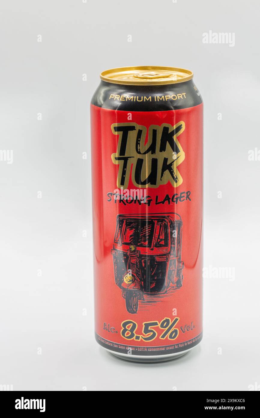 Kyiv, Ukraine - September 10, 2023: Studio shoot of Tuk Tuk Obolon ...