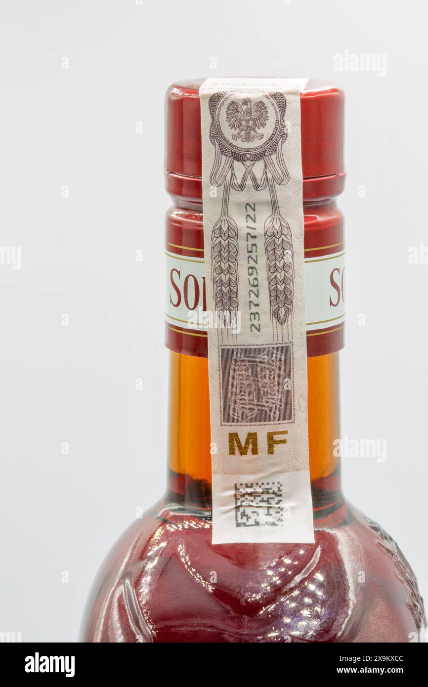 Tax stamp liquor bottle hi-res stock photography and images - Alamy