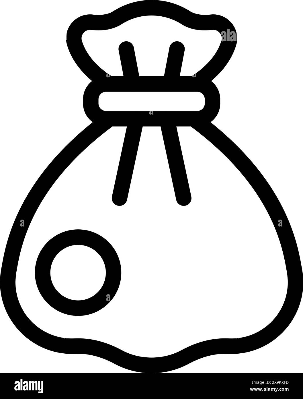 Vector icon of a money bag, ideal for finance and banking themes Stock ...