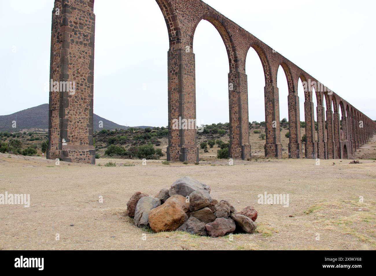 The Padre Tembleque Aqueduct in Zempoala, Hidalgo Mexico is a UNESCO ...