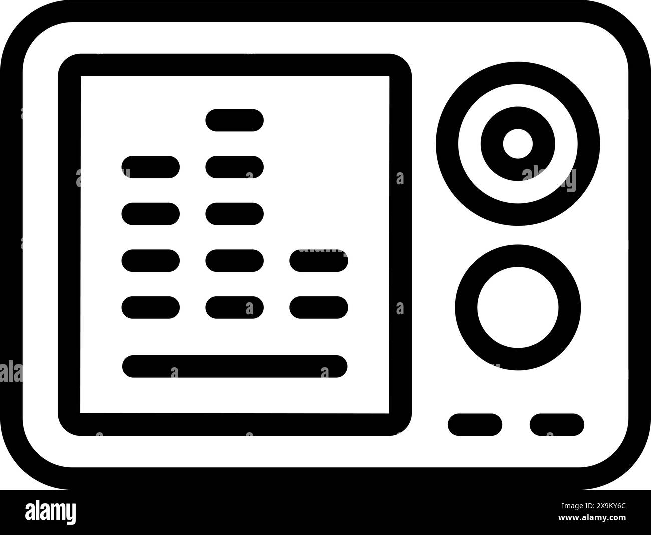 Radio knobs vector Stock Vector Images - Alamy