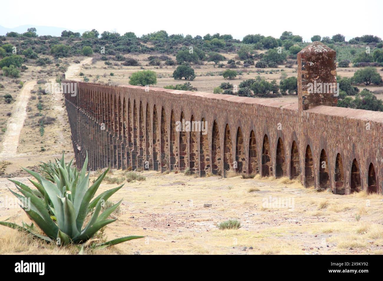 The Padre Tembleque Aqueduct in Zempoala, Hidalgo Mexico is a UNESCO ...