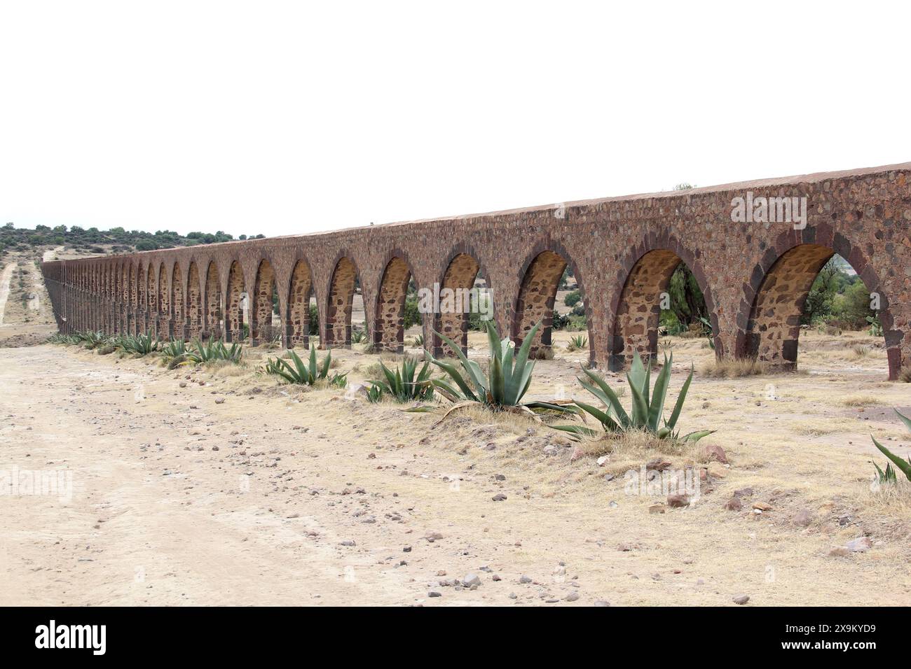 The Padre Tembleque Aqueduct in Zempoala, Hidalgo Mexico is a UNESCO ...