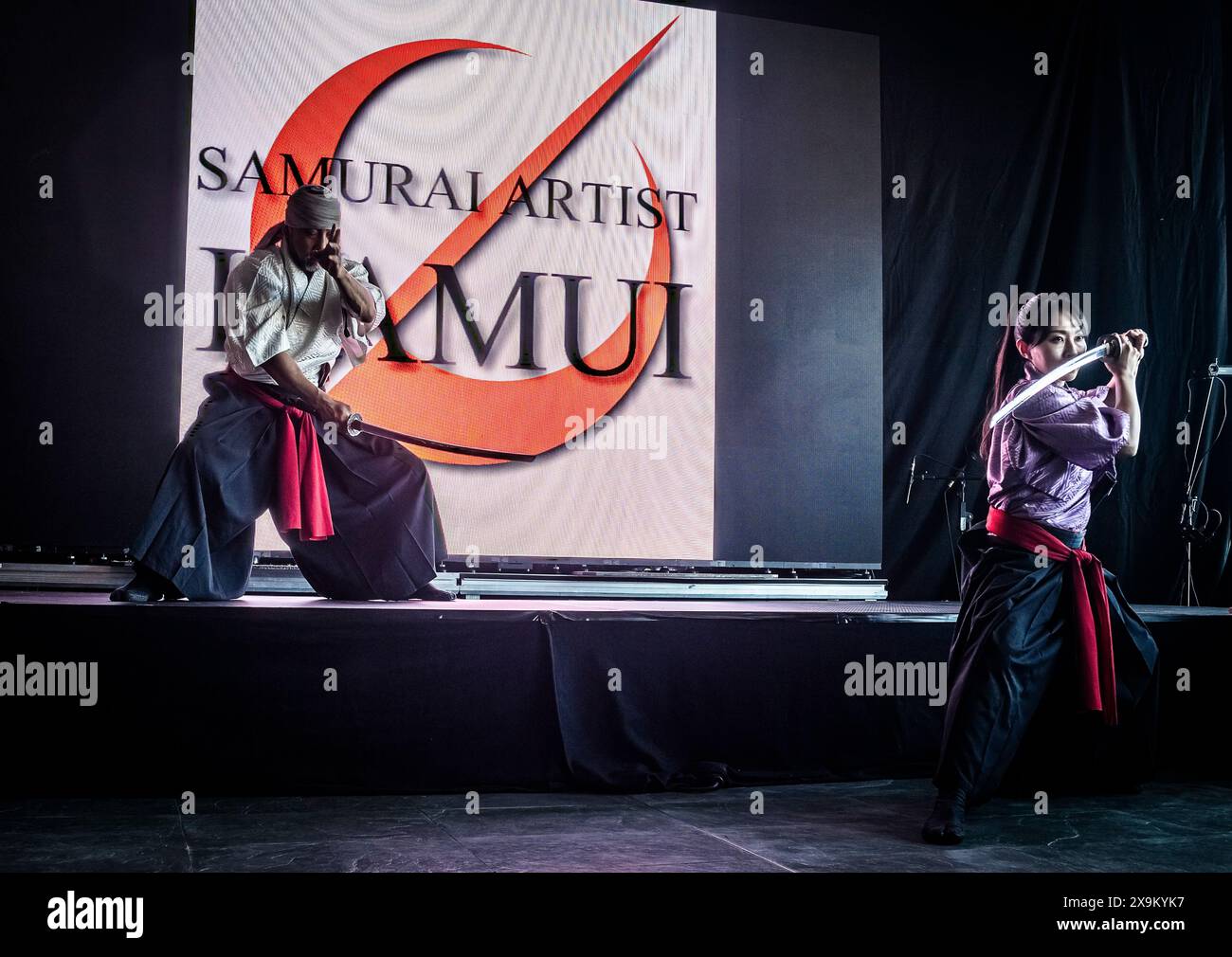 Italy Piedmont Turin, Mercato Centrale di Torino - Samurai art Kamui ...