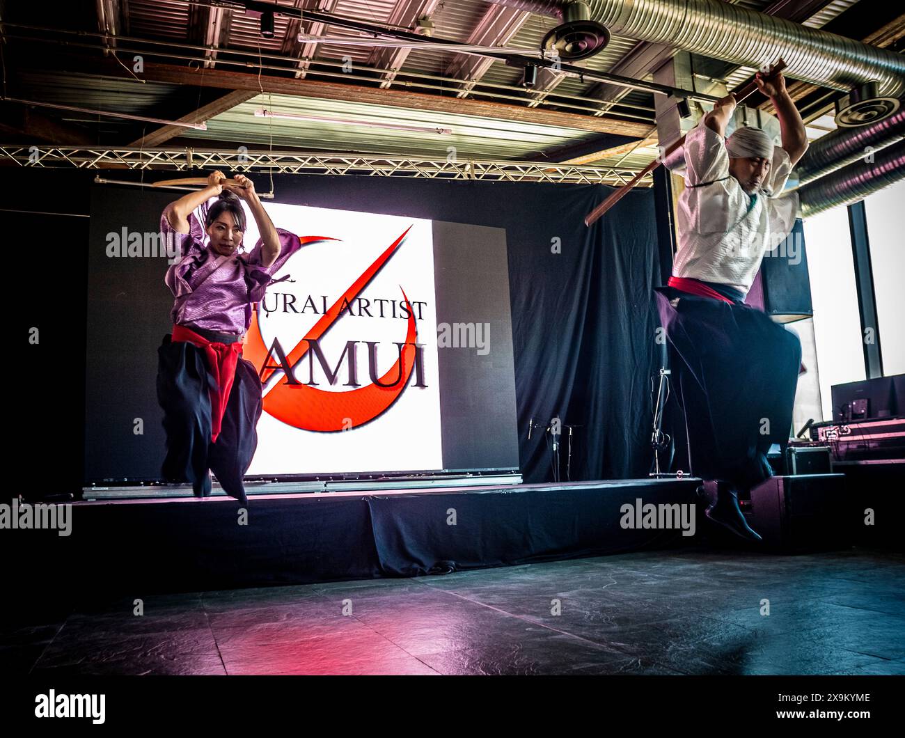 Italy Piedmont Turin, Mercato Centrale di Torino - Samurai art Kamui ...