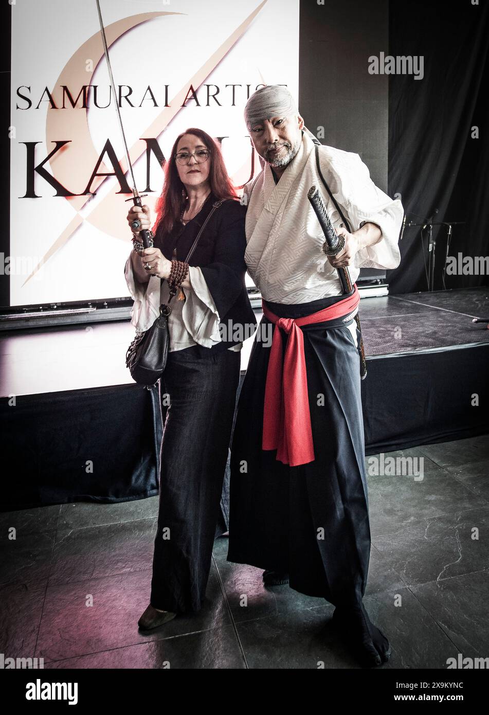 Italy Piedmont Turin, Mercato Centrale di Torino - Samurai art Kamui ...