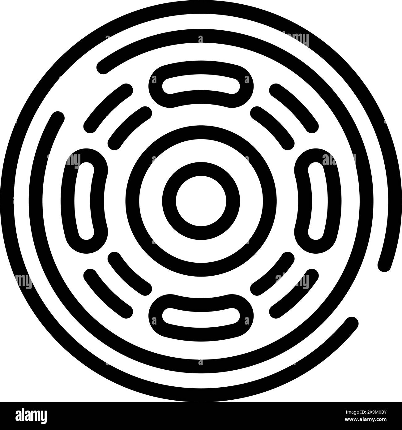 Circular maze design problem Cut Out Stock Images & Pictures - Alamy