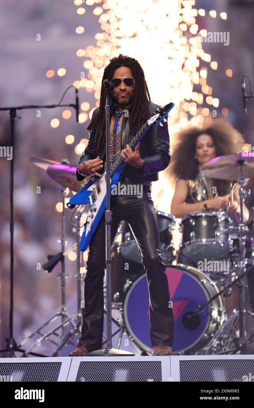 Wembley Stadium, London on Saturday 1st June 2024. Lenny Kravitz ...