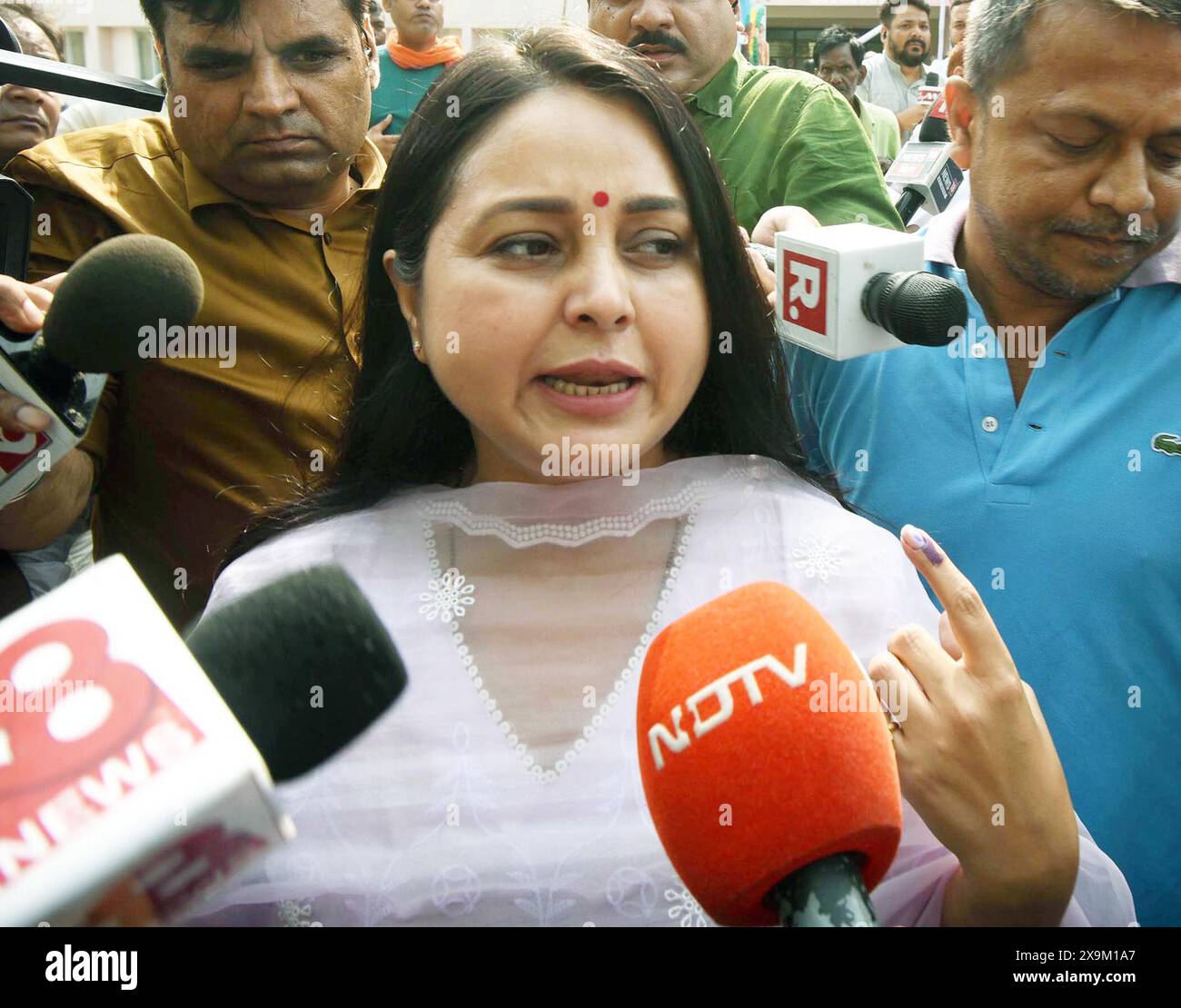 PATNA, INDIA - JUNE 1: RJD candidate Rohini Acharya coming out after ...