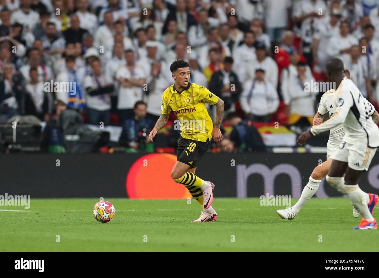 London, UK. 01st June, 2024. Borussia Dortmund forward Jadon Sancho (10 ...