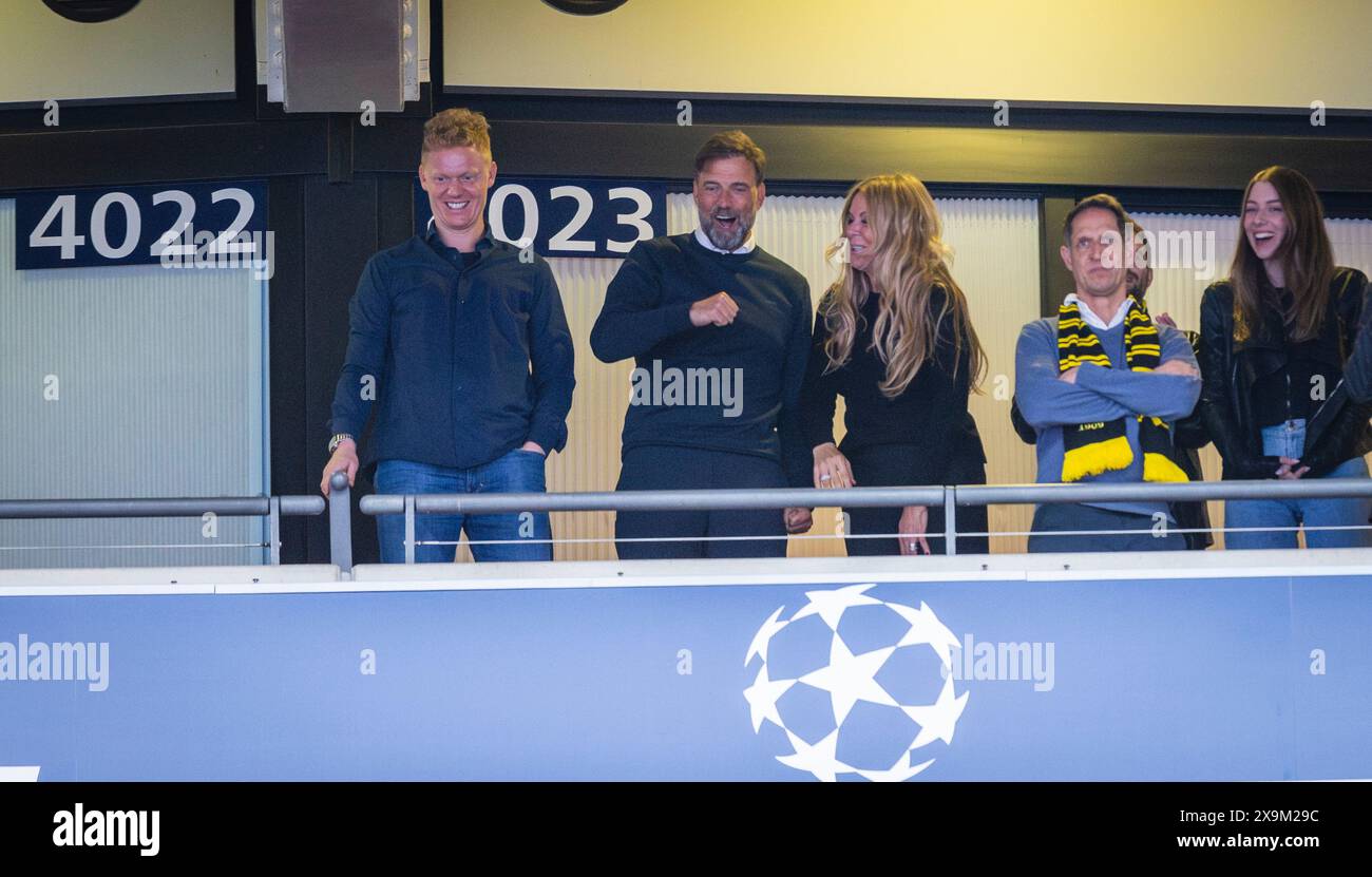 London, England. 01st Jun 2024. Jürgen Klopp mit Frau Ulla und Familie ...