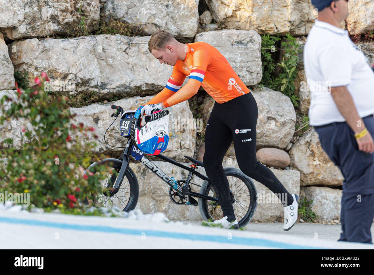 VERONA, ITALY - JUNE 1: Casper Pipers of The Netherlands walking with ...