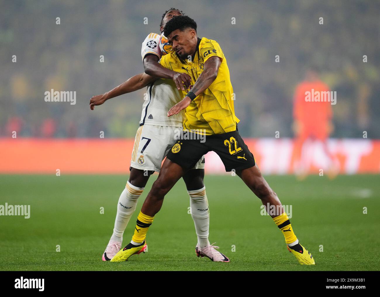 London, UK. 01st June, 2024. Vinicius Junior of Real Madrid and Ian ...