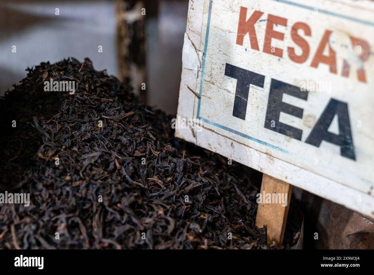 A person enjoys a cup of fragrant Kesar tea, the saffron-infused brew ...