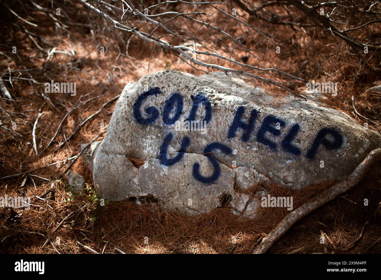 God Help Us Stock Photo - Alamy