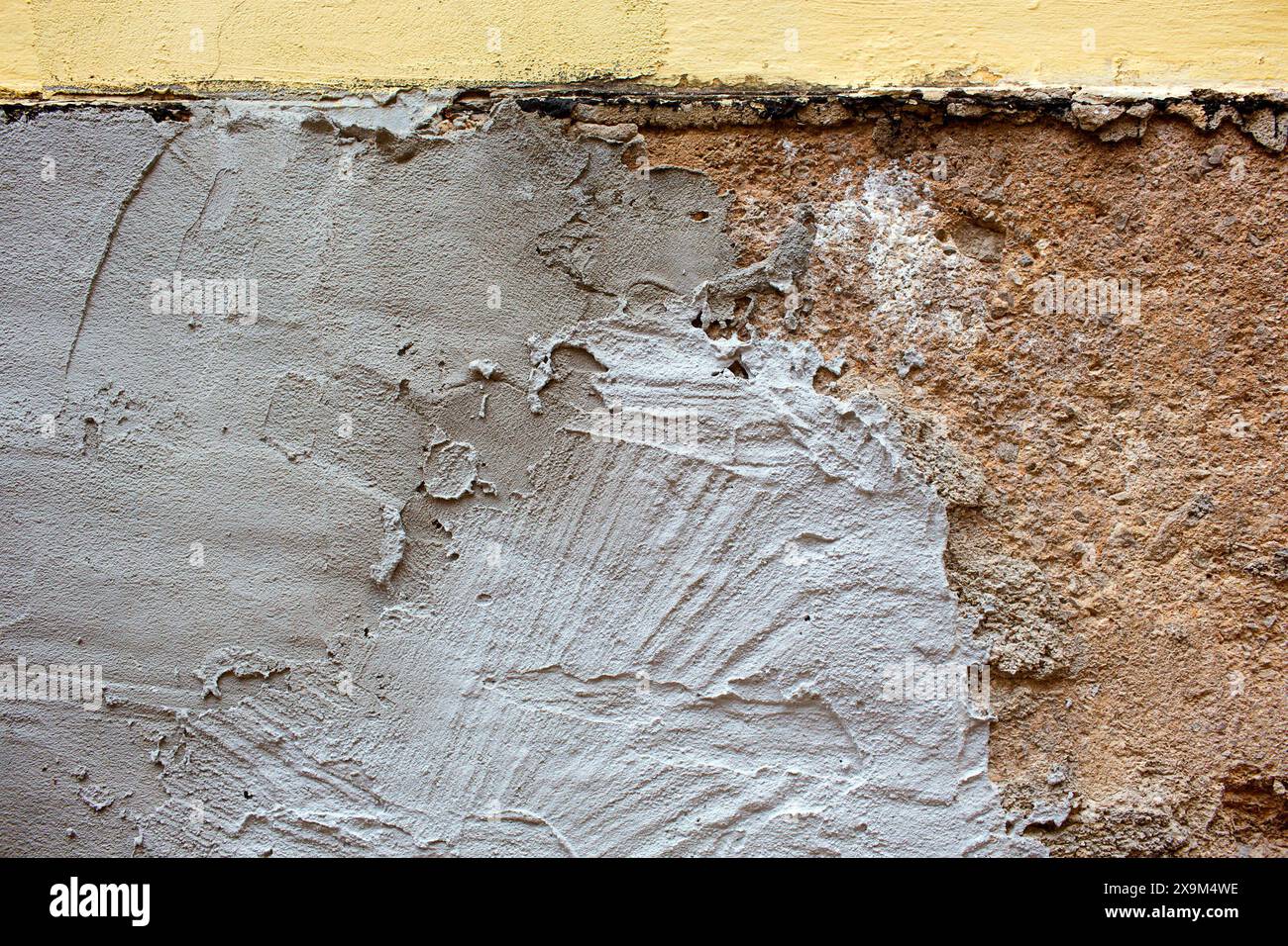 Partially Rendered Wall Stock Photo - Alamy